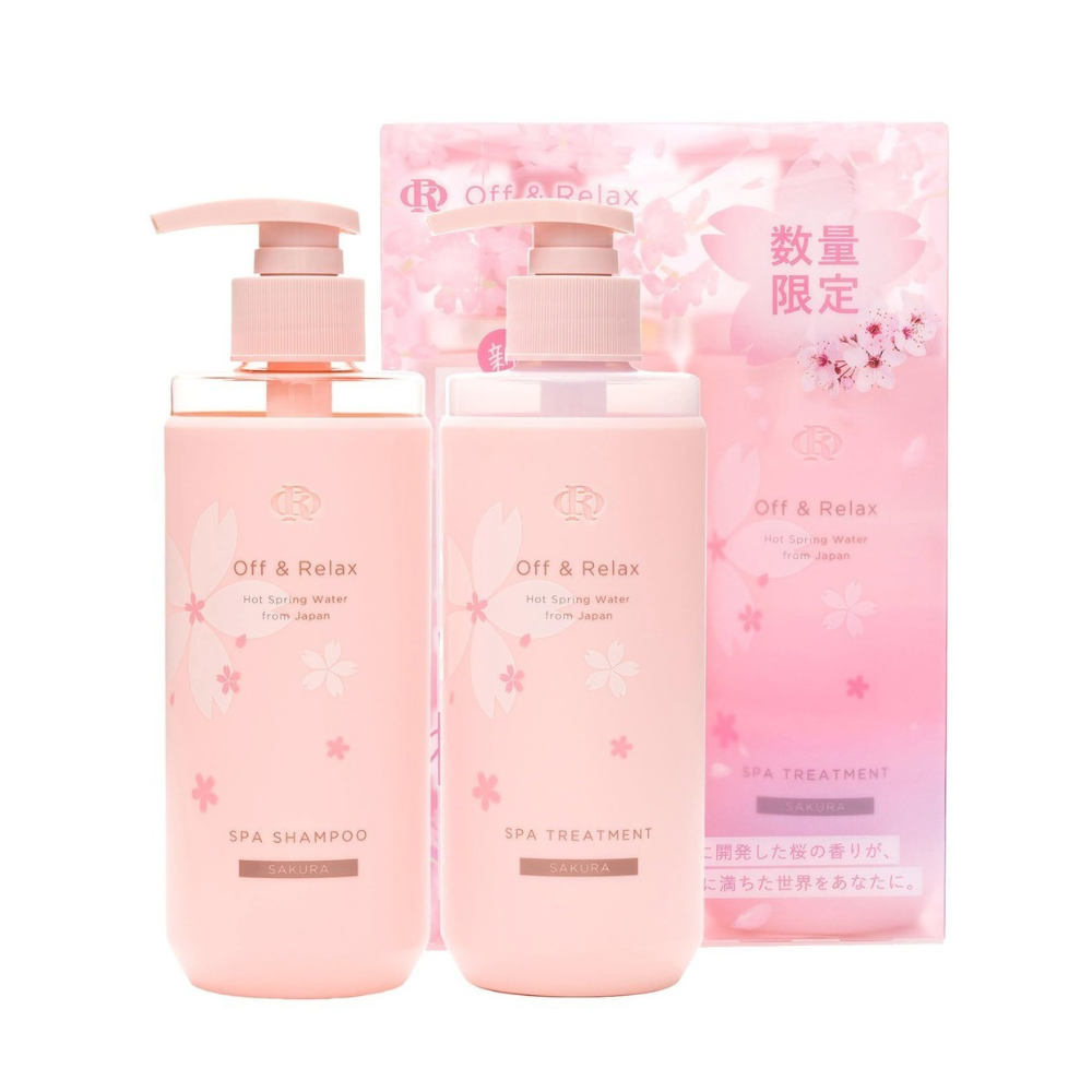 OFF & RELAX Shampoo and Conditioner Sakura Limited Set 260mlx2 | COSME HUT
